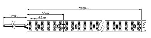 SMD3528 LED Strip 240LED/M Double Row DC12V/24V
